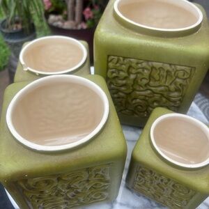 haeger pottery | Kitchen | Vintage Haeger Ceramic Canister Set | Poshmark